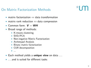 Low-rank matrix approximations in Python by Christian Thurau PyData ...