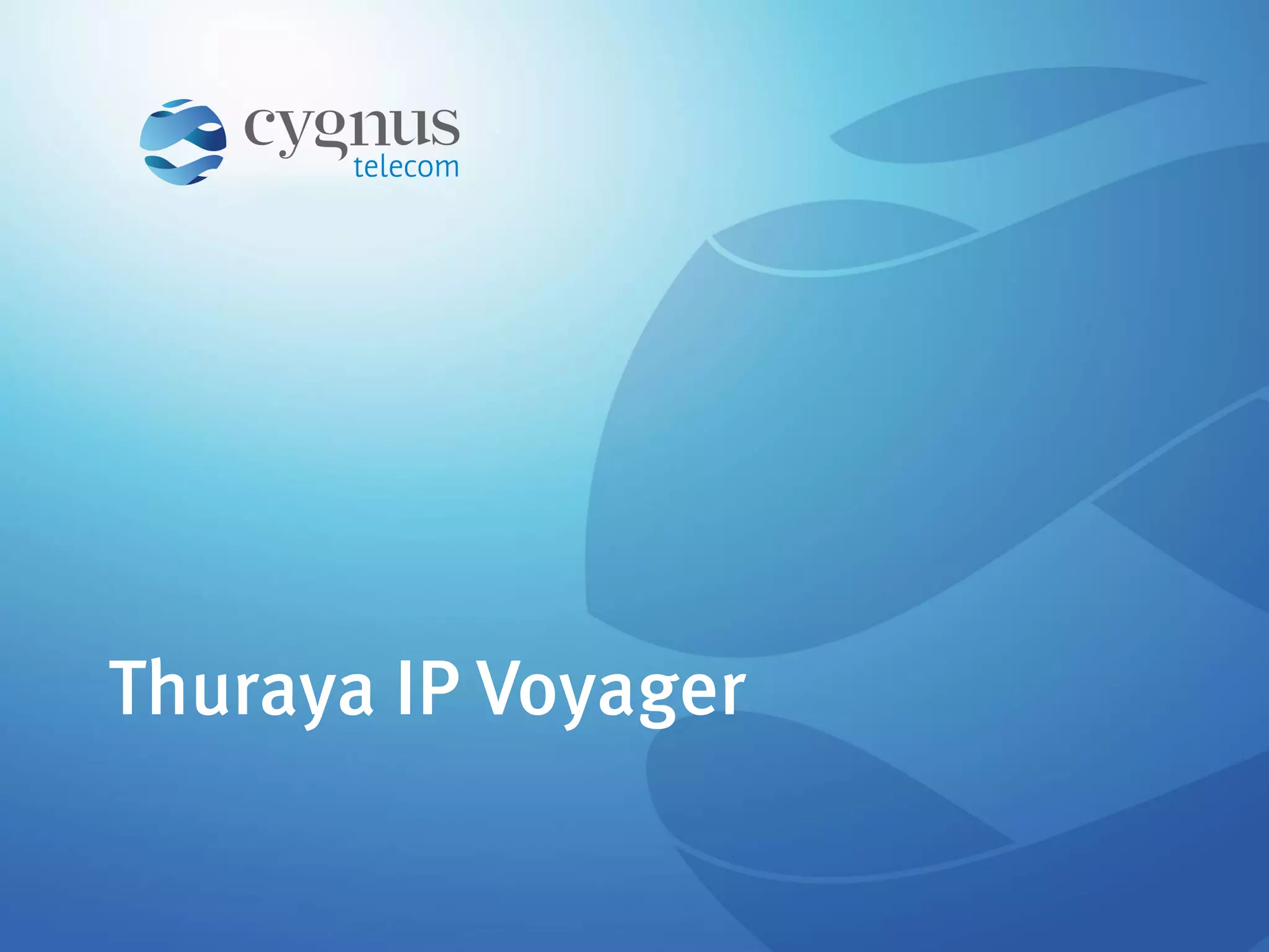Thuraya IP Voyager - Vehicle Satellite Broadband Internet Terminal | PPT