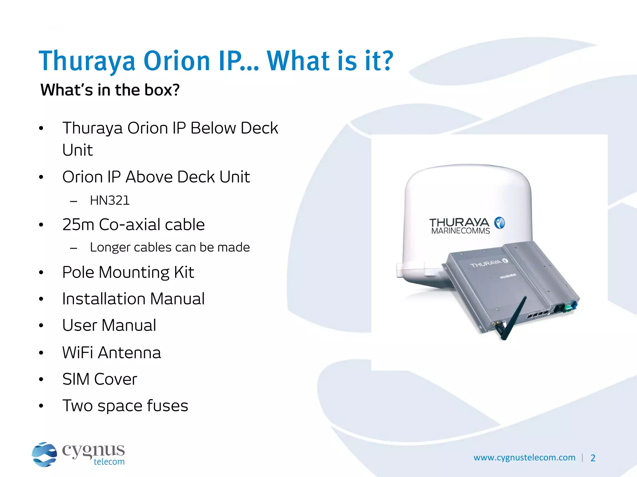 Thuraya Orion IP - Maritime Specific Satellite Broadband Internet ...