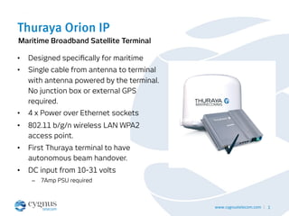 Thuraya Orion IP - Maritime Specific Satellite Broadband Internet ...