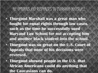 Thurgood marshall | PPT
