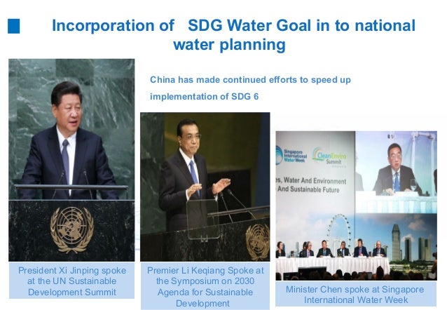 China’s Actions and Progress SDG Water Goal