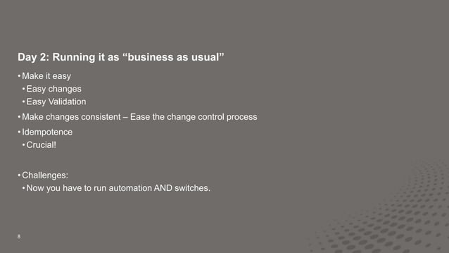 Network automation with Ansible and Python | PPTX | Cloud Computing | Internet