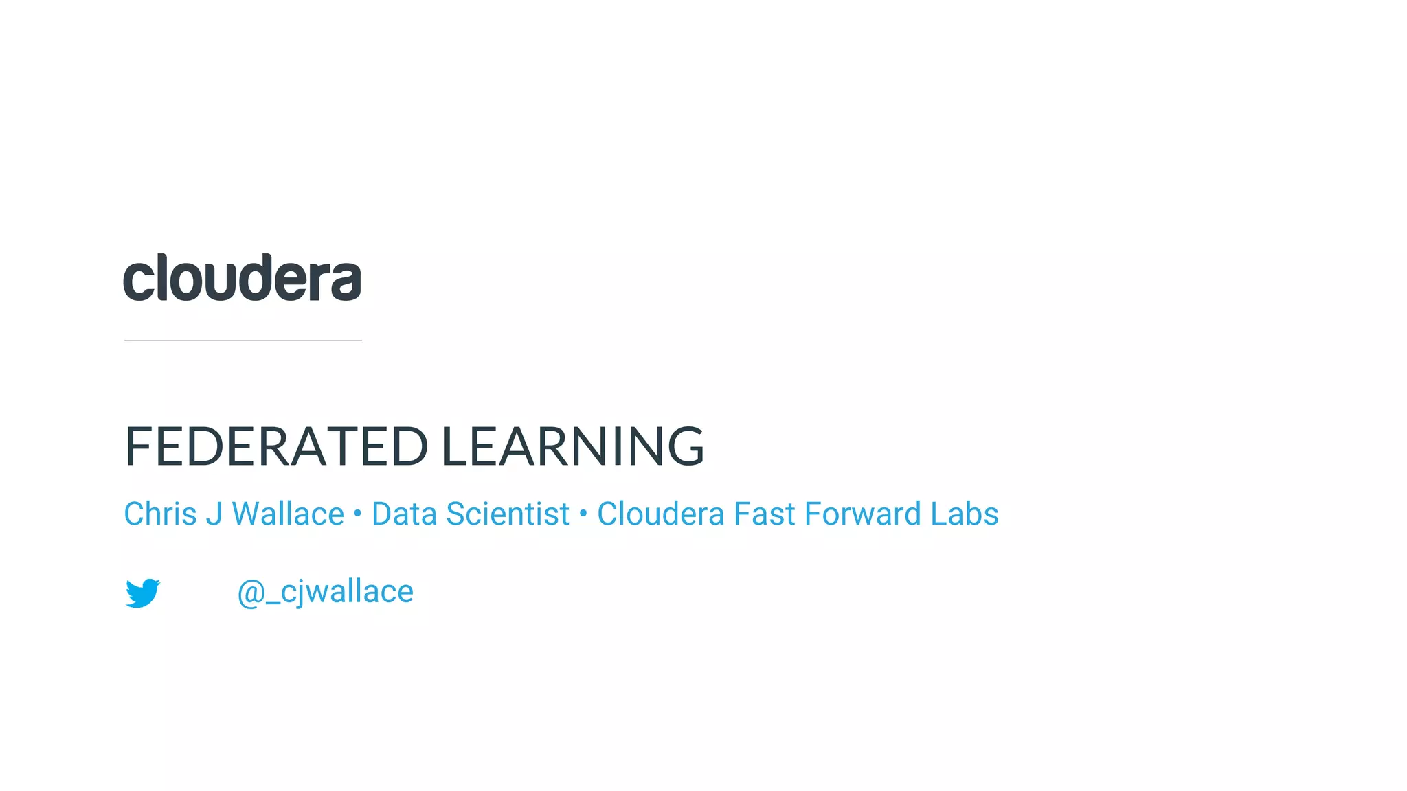 Federated Learning | PPTX