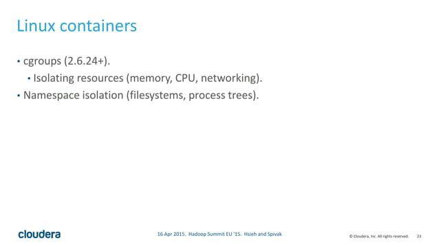 Multi-tenant, Multi-cluster and Multi-container Apache HBase Deployments | PPT