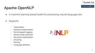 Improving Organizational Knowledge with Natural Language Processing Enriched Data Pipelines | PPTX
