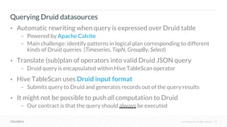Druid and Hive Together : Use Cases and Best Practices | PPTX