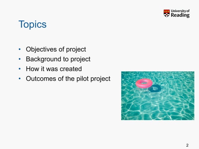 Taking the Plunge: creating a question pool in a Blackboard VLA | PPT