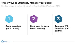 3 Tips to Effectively Manage a Top-tier Board with Sisu Data | PPT