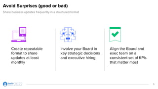 3 Tips to Effectively Manage a Top-tier Board with Sisu Data | PPT