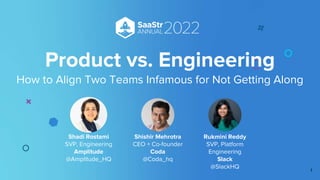 Product vs. Engineering: How to Align Two Teams Infamous for Not ...