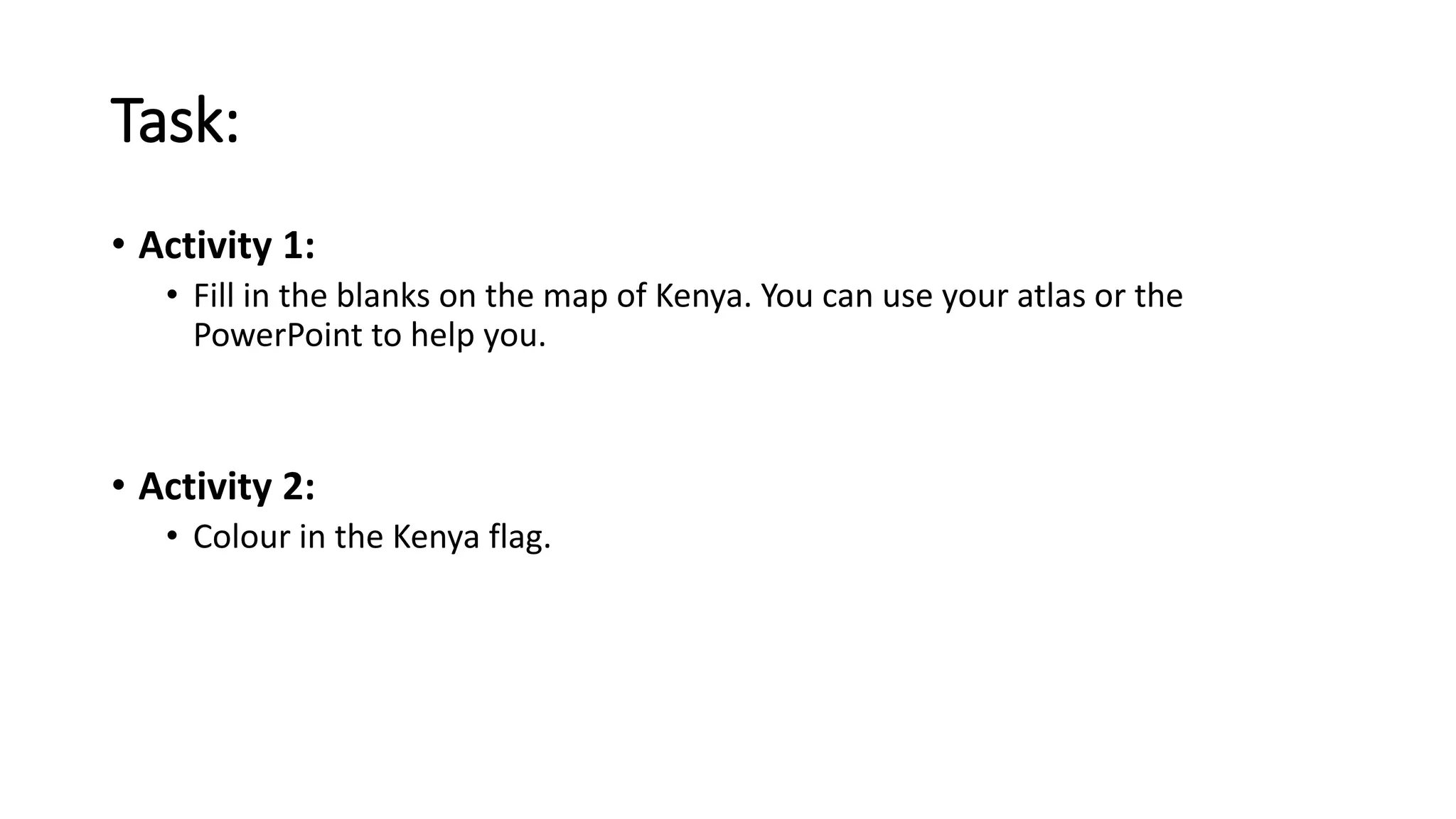 THURSDAY GEOGRAPHY WHERE IS KENYA.ppt
