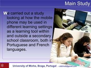 Mobile Learning: SMS in educational contexts | PPT