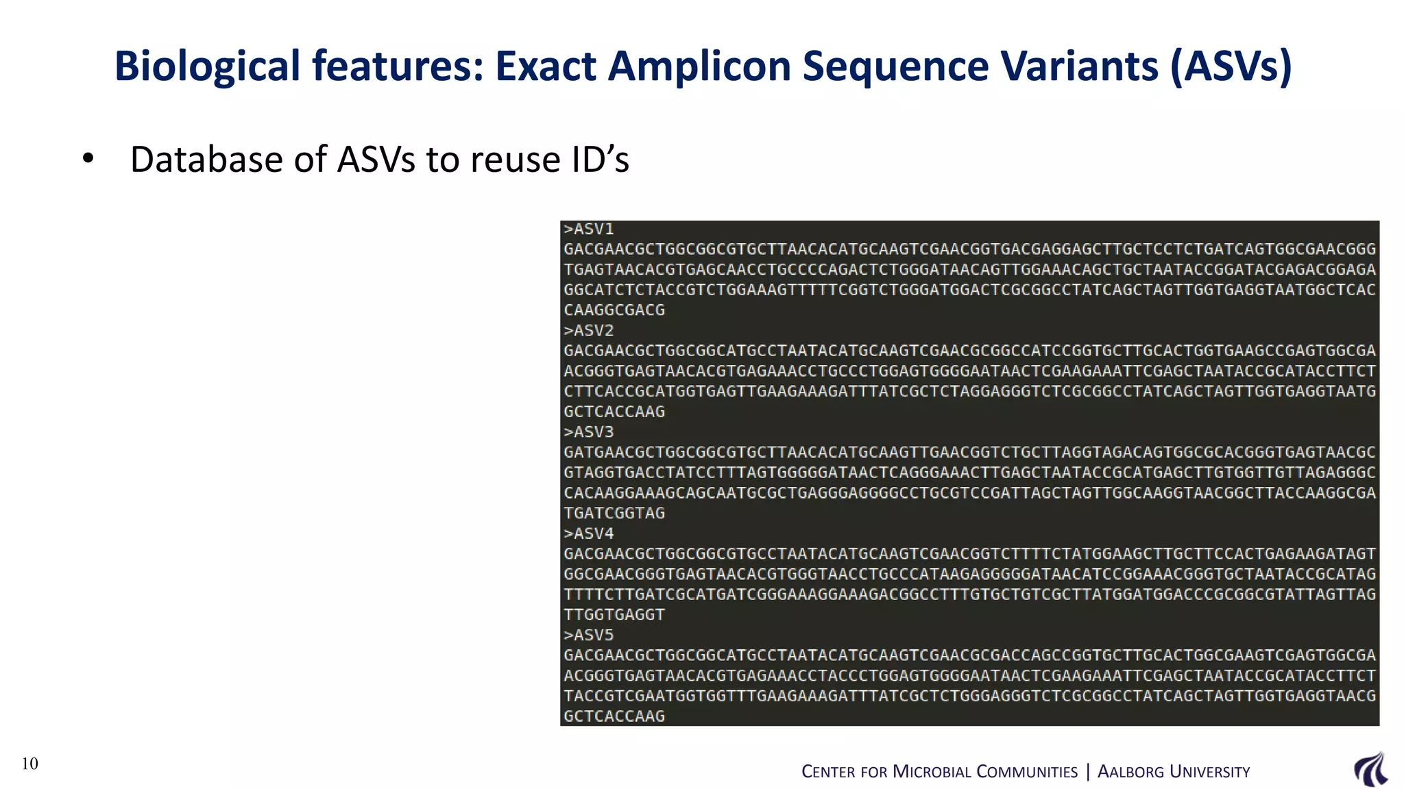 Traditional OTUs versus modern Amplicon Sequence Variants | PPTX