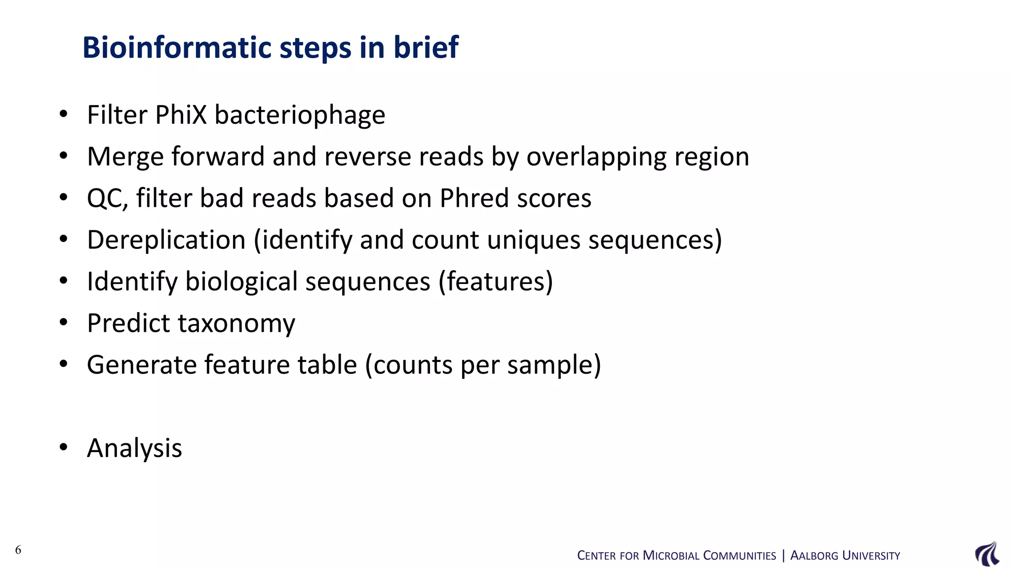 Traditional OTUs versus modern Amplicon Sequence Variants | PPTX