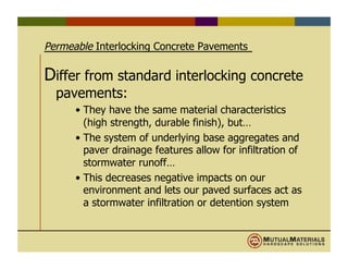 Permeable Interlocking Concrete Pavers | PPT