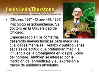 Escala de Thurstone | PDF