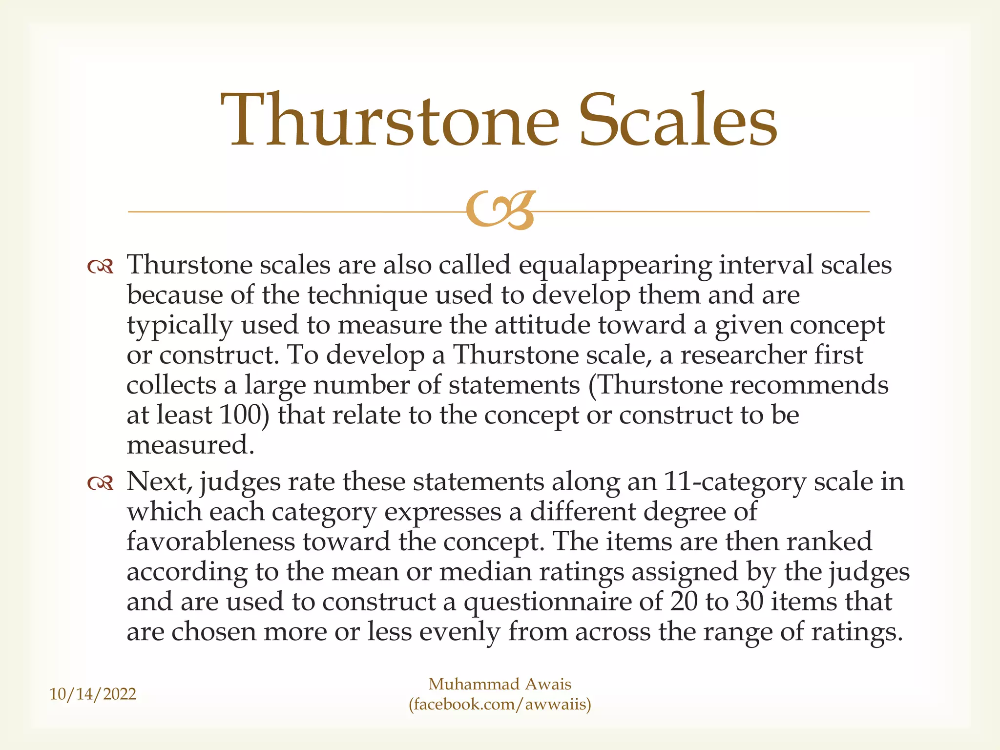 Thurstone Scales - Mass Media Research.pptx