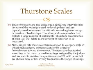 Thurstone Scales - Mass Media Research.pptx