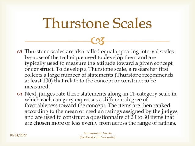 Thurstone Scales - Mass Media Research.pptx
