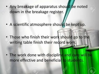 science laboratory in schools | PPTX