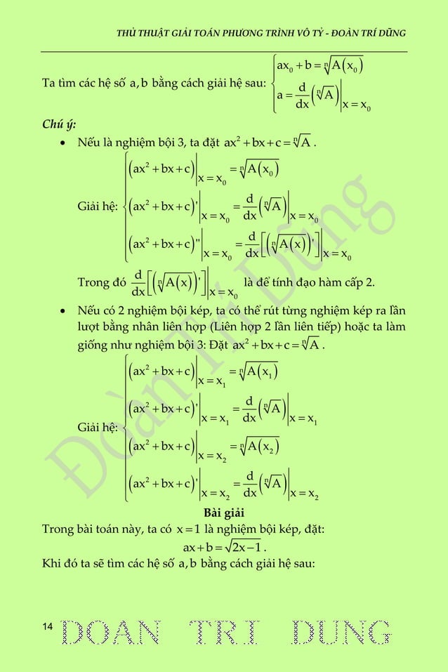 Thu thuat giai toan ptvt doan tri dung | PDF