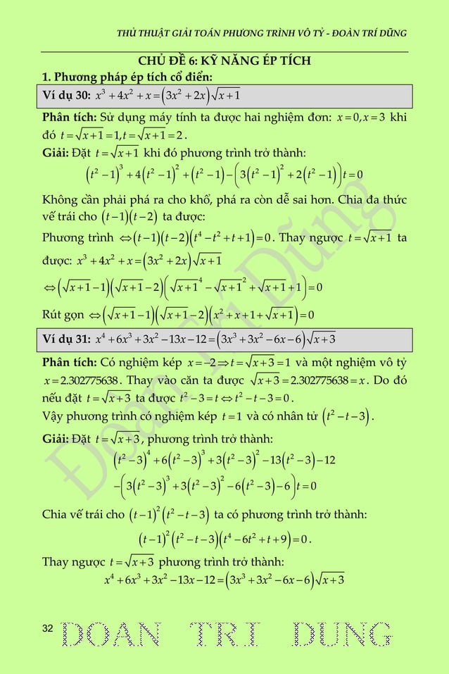 Thu thuat giai toan ptvt doan tri dung | PDF