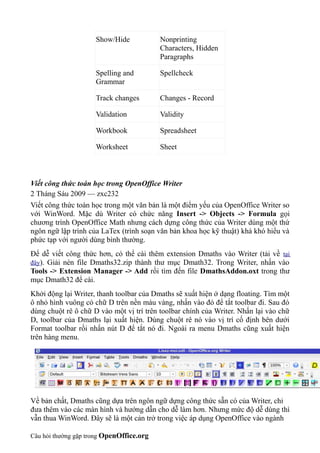 Thu thuat trong_openoffice | PDF