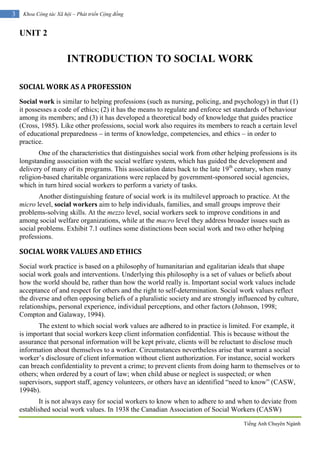 Thuật ngữ chuyên ngành ctxh | PDF