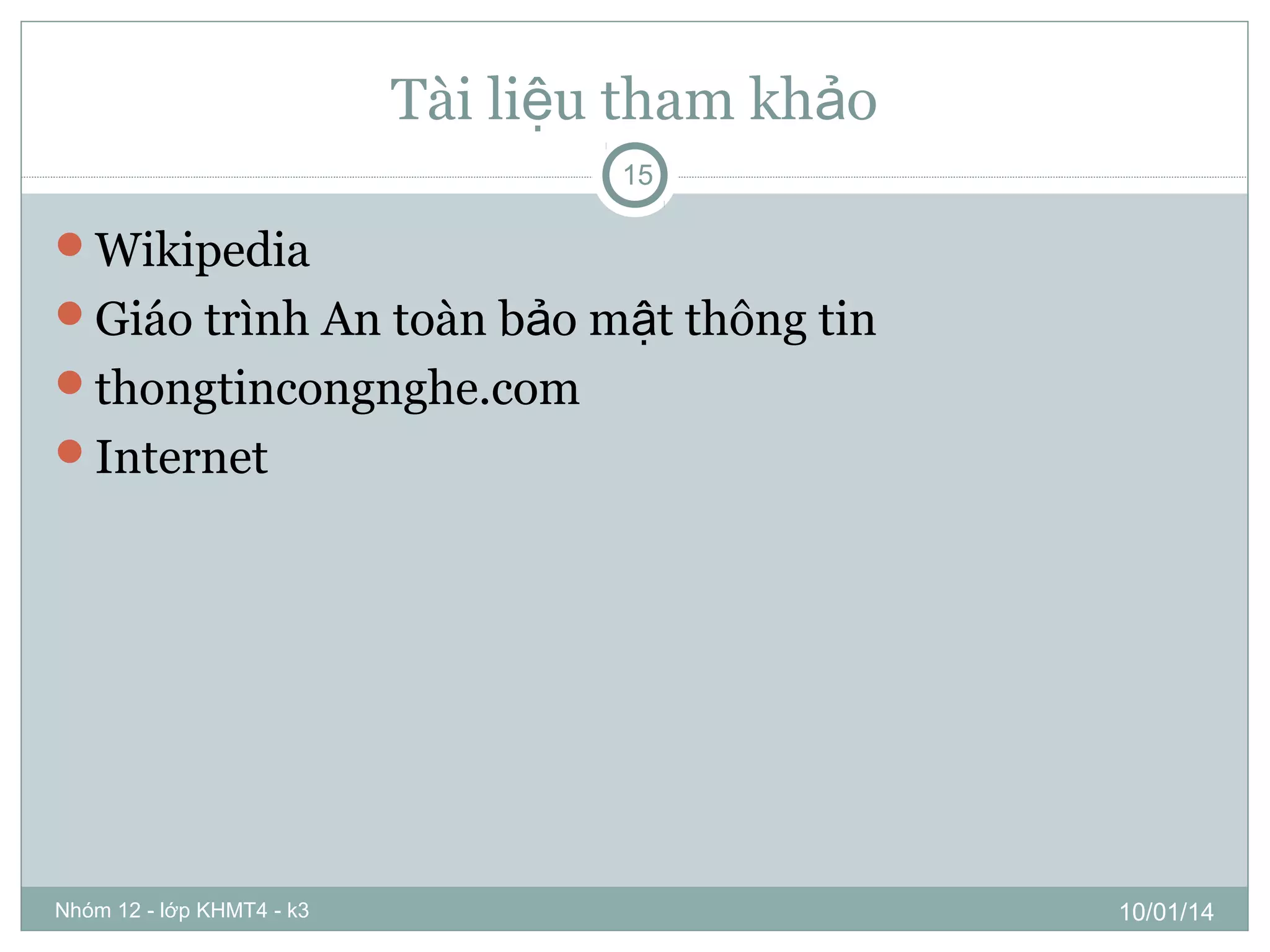 Thuật toán mã hóa rsa | PPT
