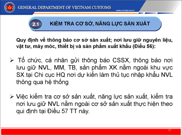 Thu tuc hq gia cong sxxk-che xuat | PPT