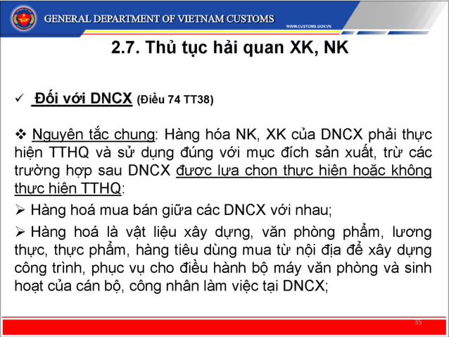 Thu tuc hq gia cong sxxk-che xuat | PPT