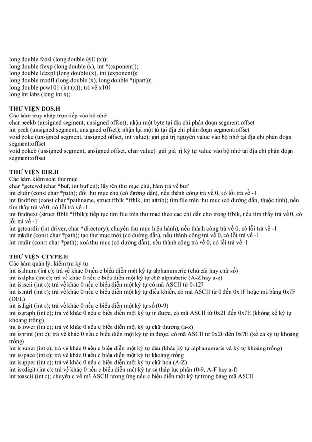 Thu vien lap trinh c++ | PDF