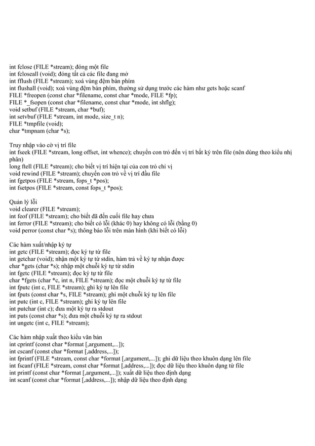 Thu vien lap trinh c++ | PDF