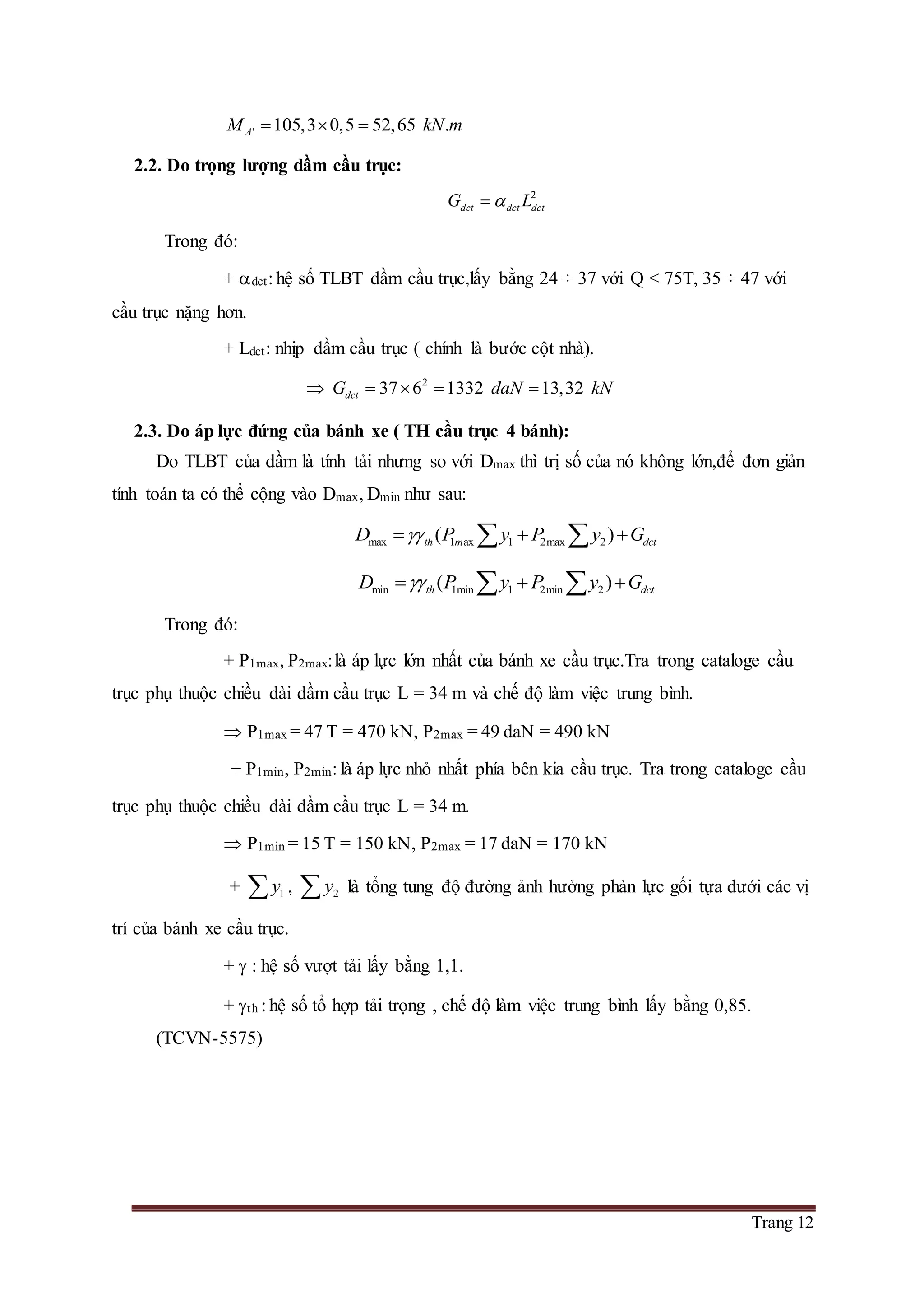 thuyết minh đồ án thép 2 | DOCX