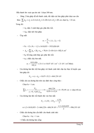 thuyết minh đồ án thép 2 | DOCX