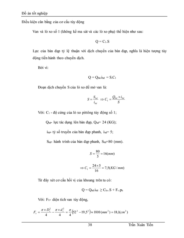 Đề tài: Tính toán kiểm tra hệ thống phanh ô tô sau cải tạo, HAY | DOC
