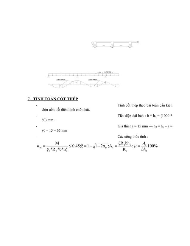 Thuyet minh đồ án bê tông cốt thép 1 DHBK HCM | DOC
