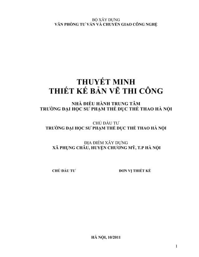 Thuyet minh tktc | PDF