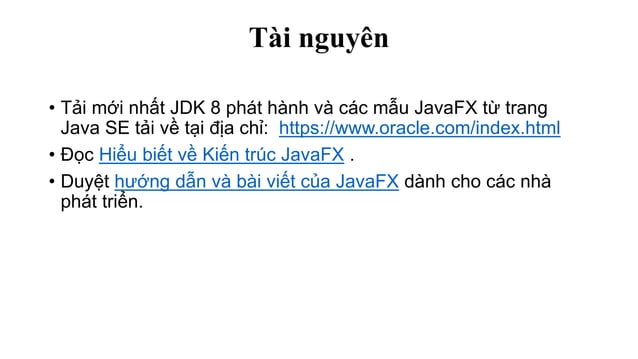 Thuyet trinh java fx | PPTX