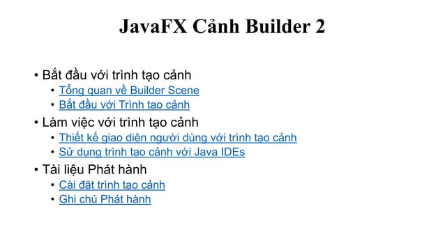 Thuyet trinh java fx | PPTX
