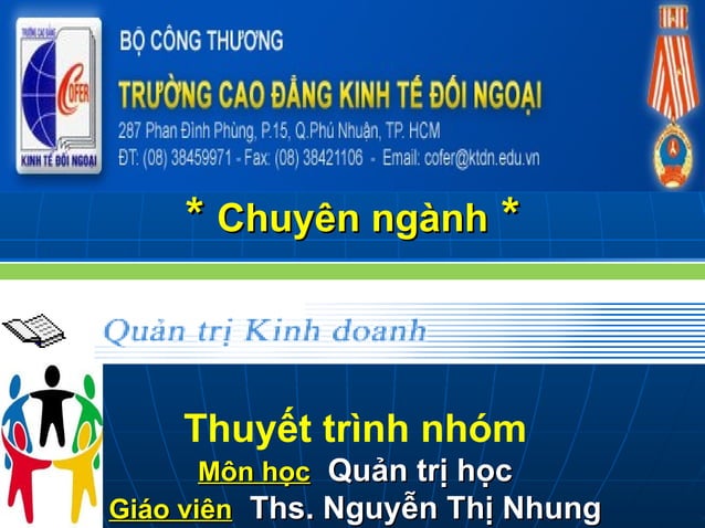 Thuyet trinh nhom' | PPT
