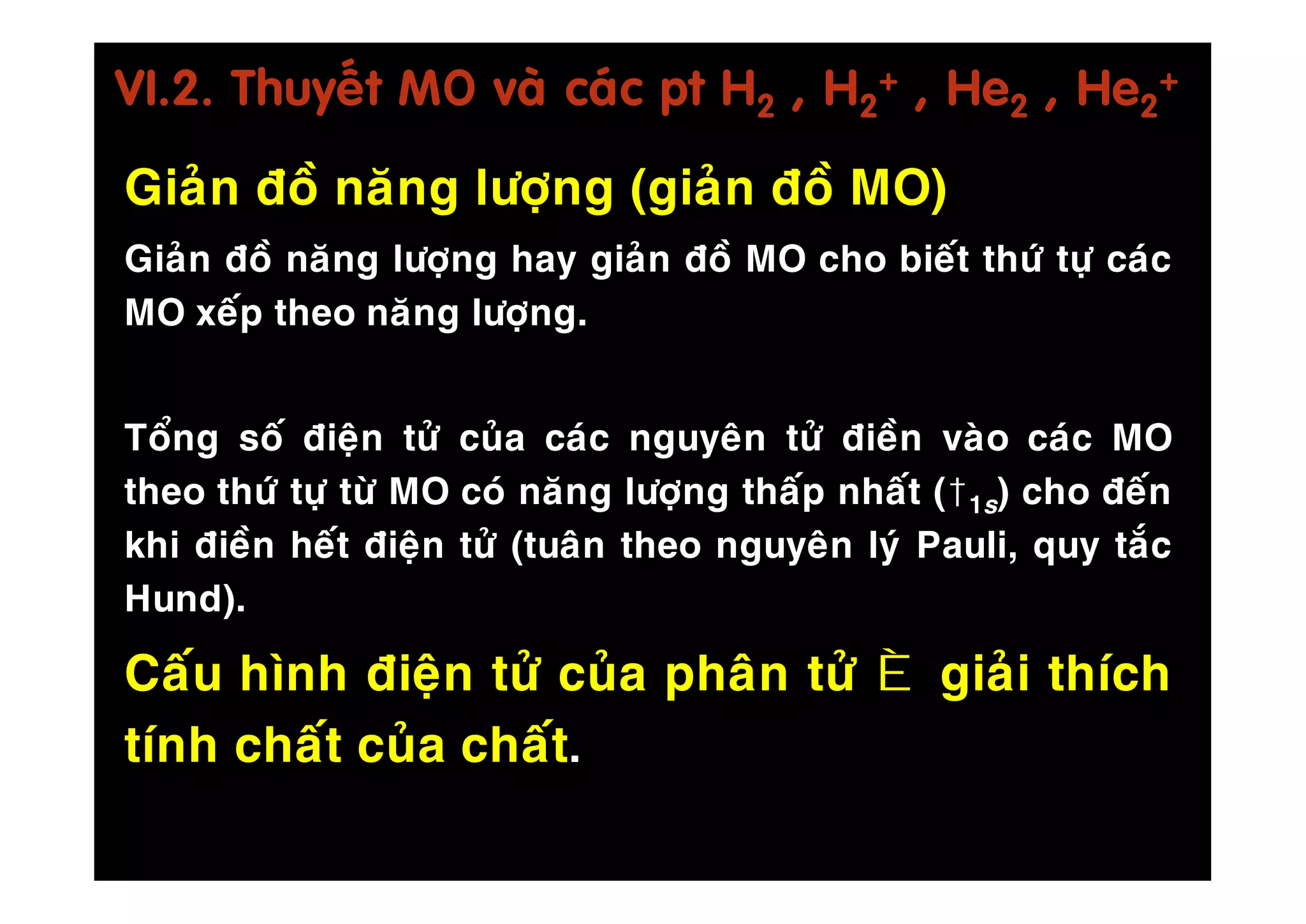 Thuyet van dao phan tu molecular orbital mo | PDF