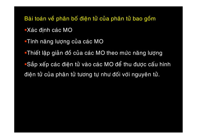 Thuyet van dao phan tu molecular orbital mo | PDF