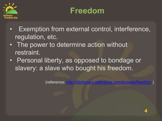 Why software freedom matters | PPT