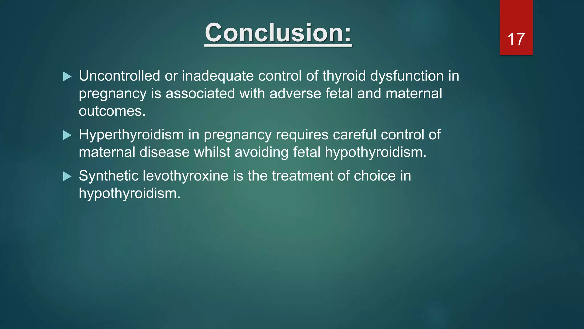 Thyroid Disorder in Pregnancy | PPTX