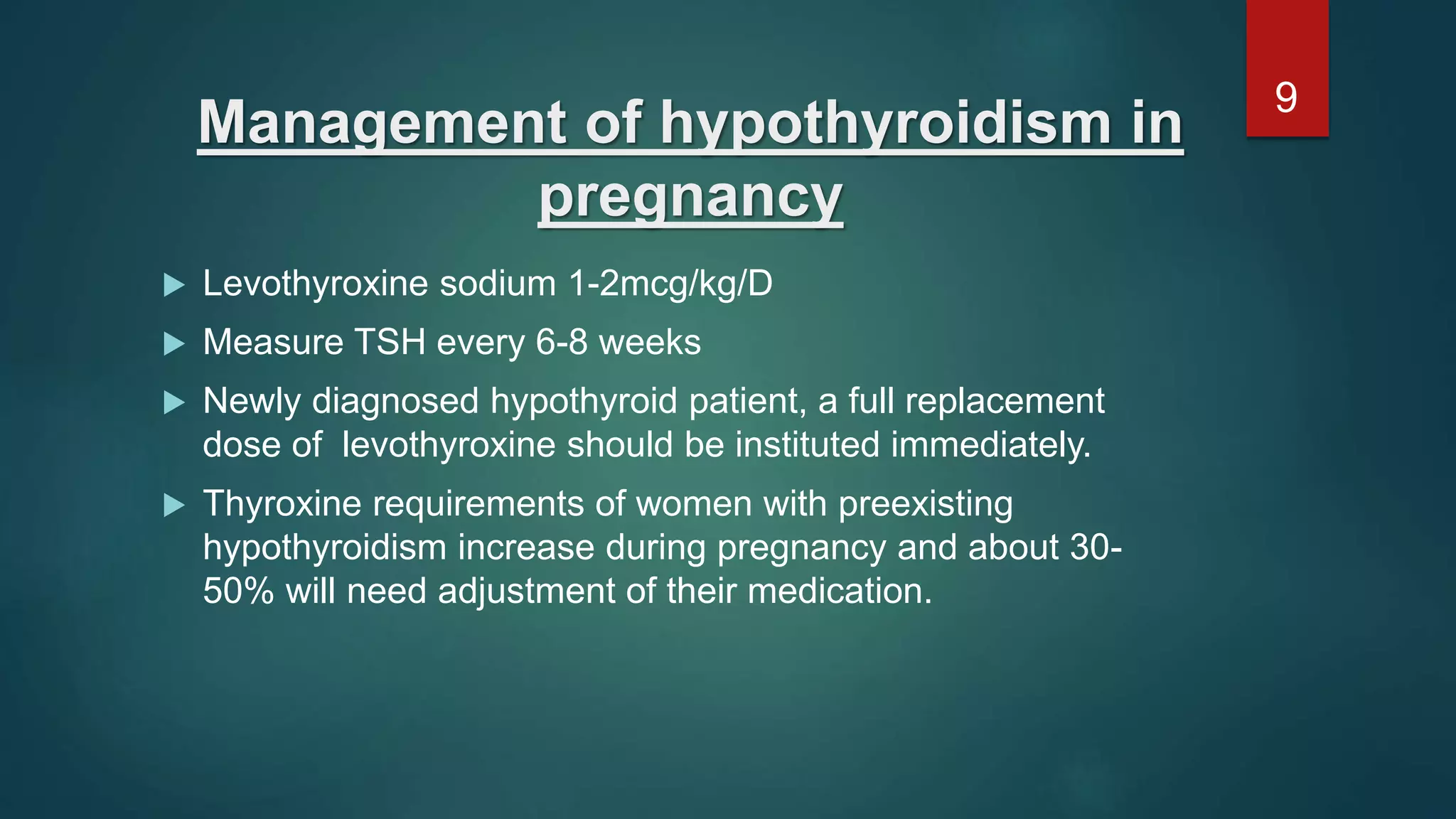 Thyroid Disorder in Pregnancy | PPTX