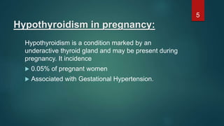 Thyroid Disorder in Pregnancy | PPTX