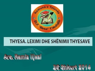 Thyesat te shenuarit_dhe_leximi | PPT