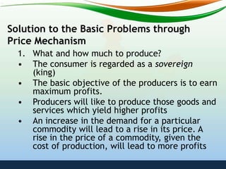 Solving Basic Economic Problems | PPTX